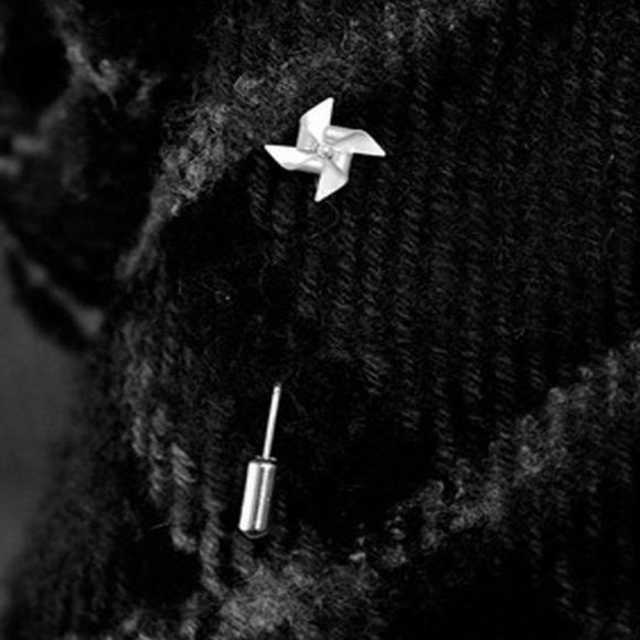Paper and Quartz | Other | Mens Silverpinwheel Lapel Stick Pin Accesory ...